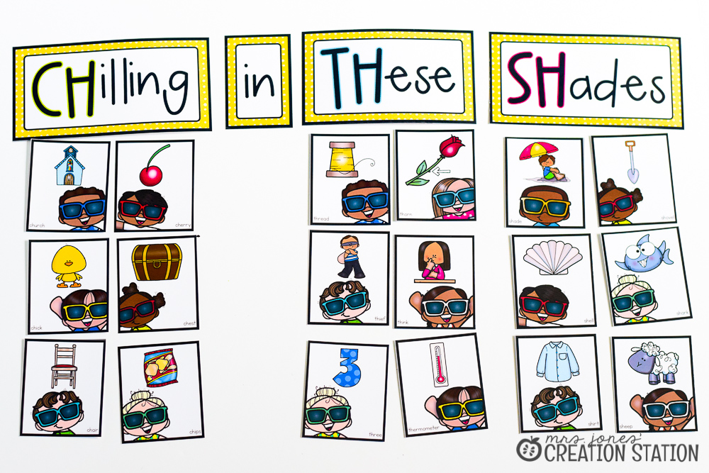 Digraphs Summer Sort - Mrs. Jones Creation Station