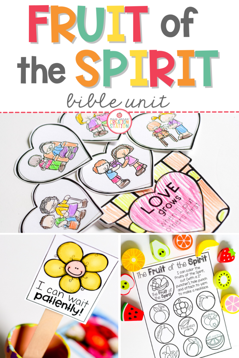 FRUIT OF THE SPIRIT BIBLE UNIT - Mrs. Jones Creation Station