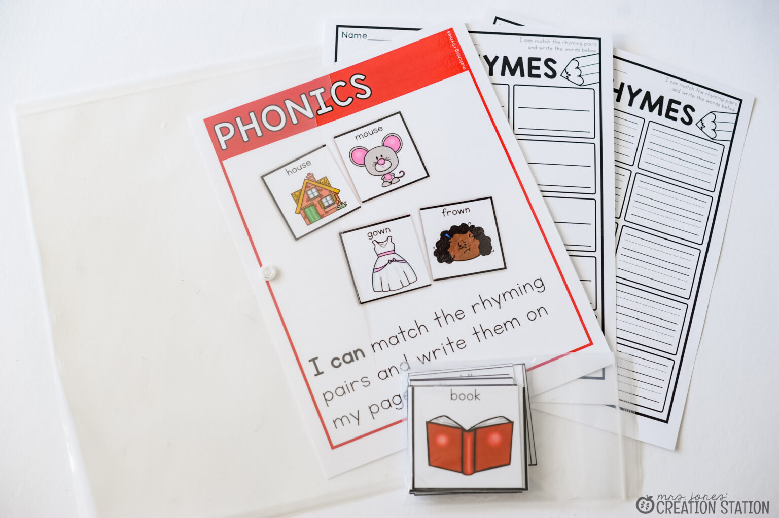PHONICS LITERACY STATIONS Mrs Jones Creation Station